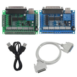 Placa Controladora CNC MACH3, Linux CNC de 5 ejes con Cable USB, DB25