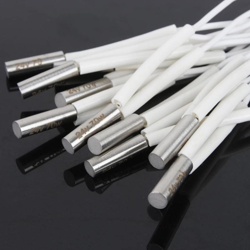 Cartucho Calentador 6*20MM 24v/12v 70W cable de 100CM para V6 HOTEND ...
